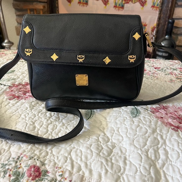 MCM | Bags | Mcm All Leather Crossbody | Poshmark